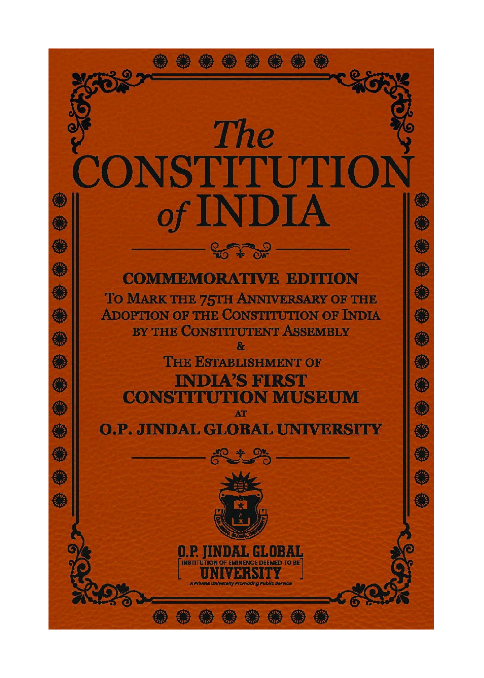 The Constitution of India : Commemorative Edition & The Establishment ...